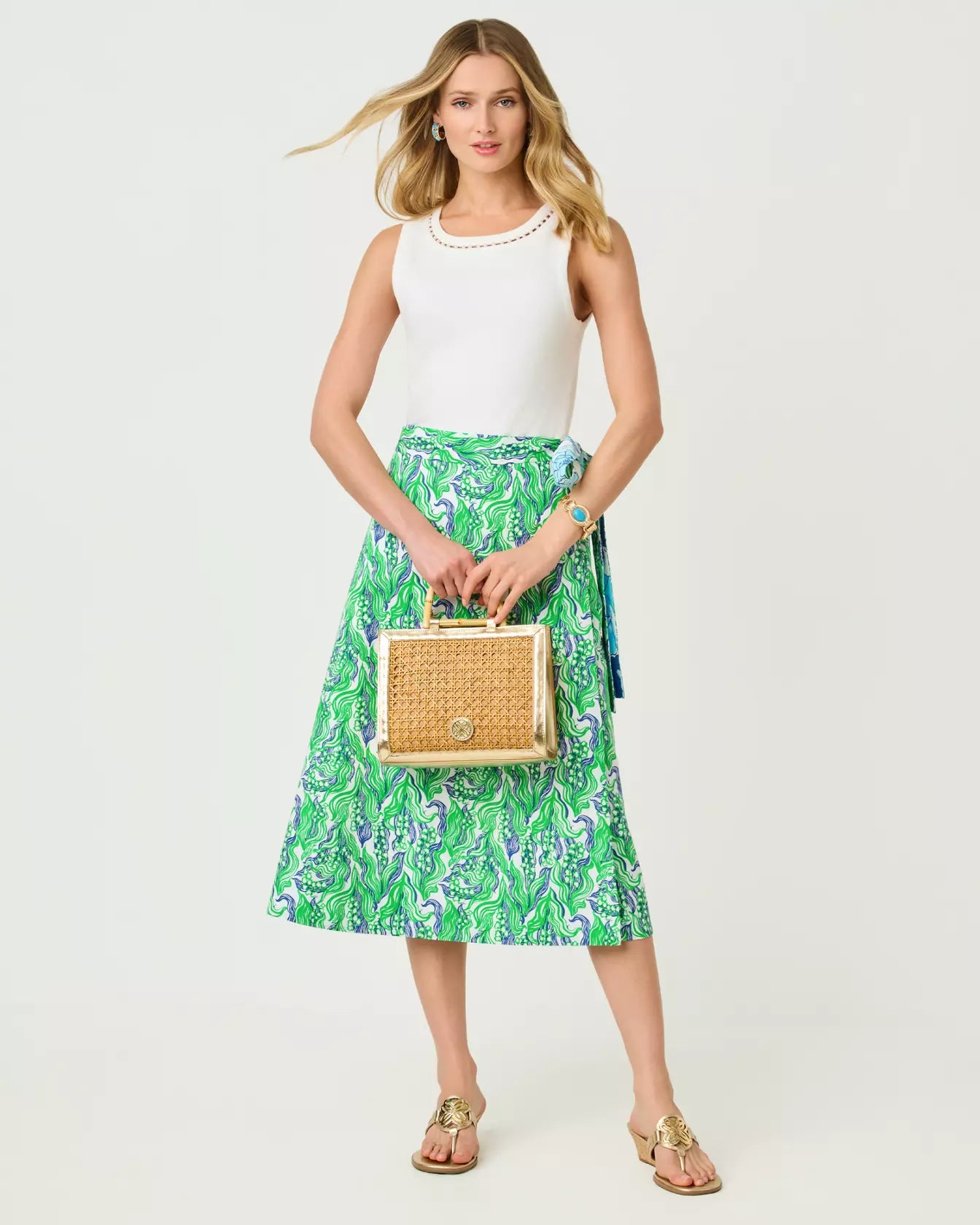 Constance Reversible Midi Skirt – Three Cabanas